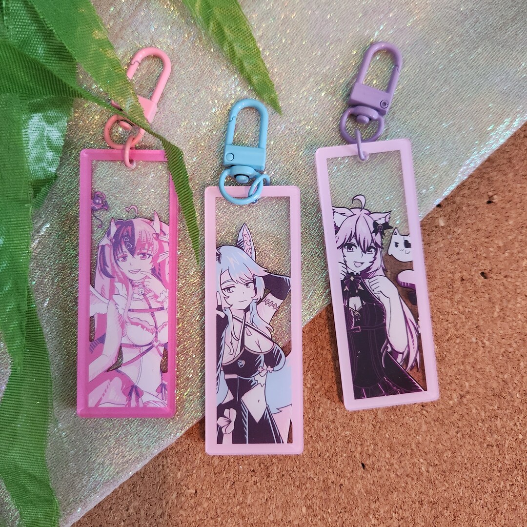 Vshojo Keychains Ironmouse Silvervale Nyanners - Etsy