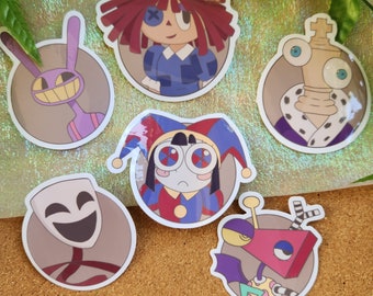 The Amazing Digital Circus 50 Pieces Vinyl Assorted Stickers Jax ...