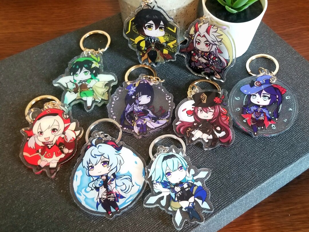 Genshin Impact 2.5 Inch Acrylic Keychains - Etsy