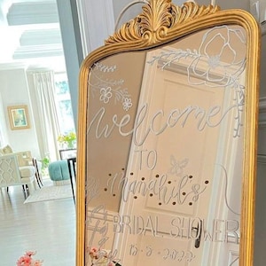 Hand Lettering on a Mirror - Etsy