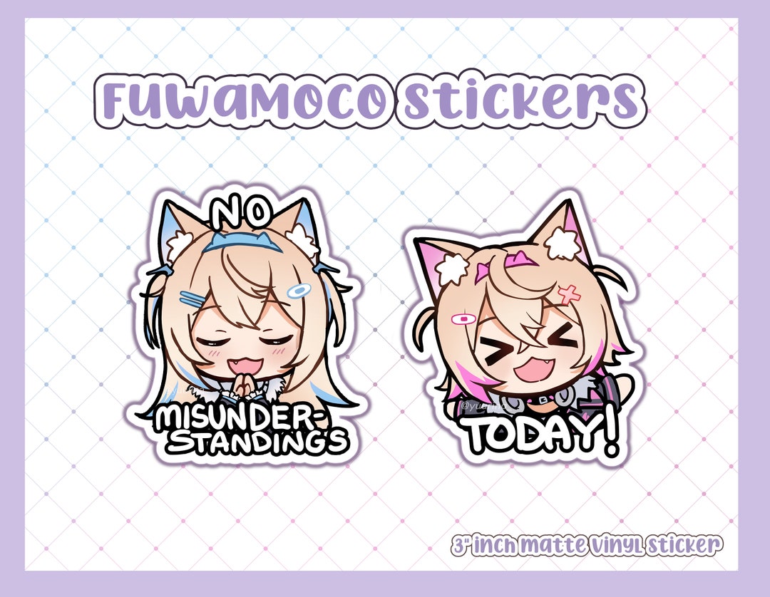 Fuwamoco Vinyl Stickers 3.0" - Etsy