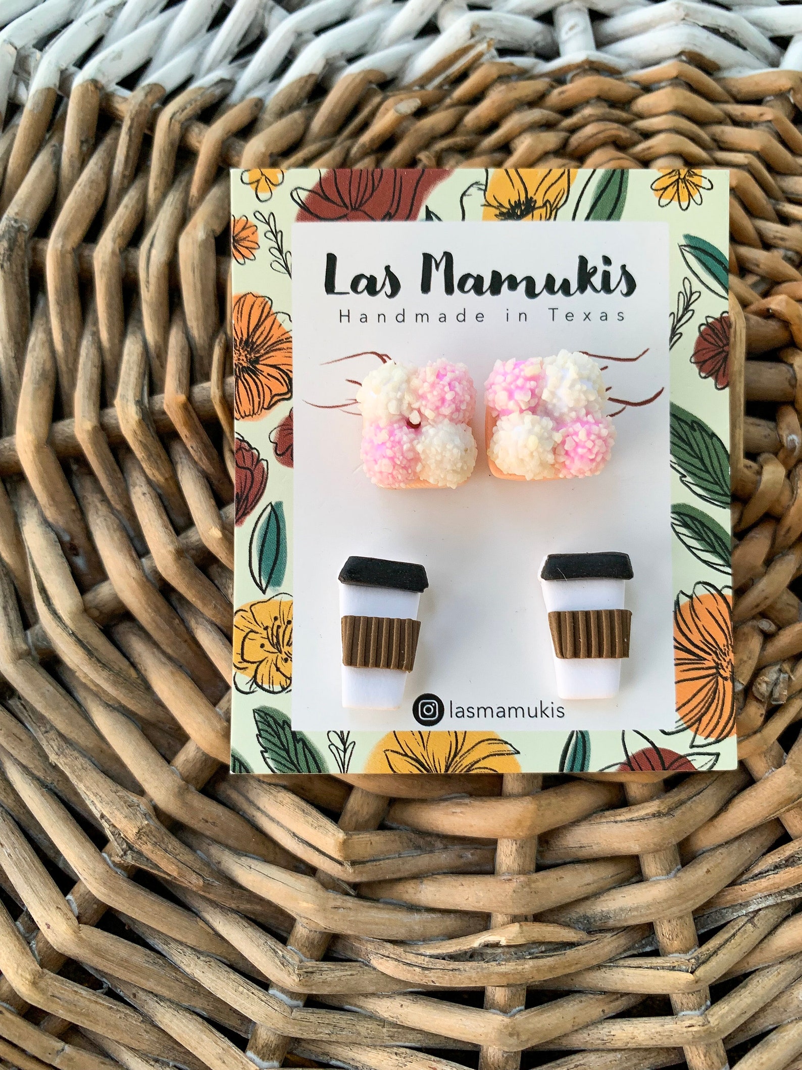 Cafecito Con Mexican Marshmallow Cookies Stud Pack Handmade - Etsy