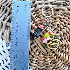Taco Keychain | Mexican Food Keychain | Orden De Tacos Accessory ...