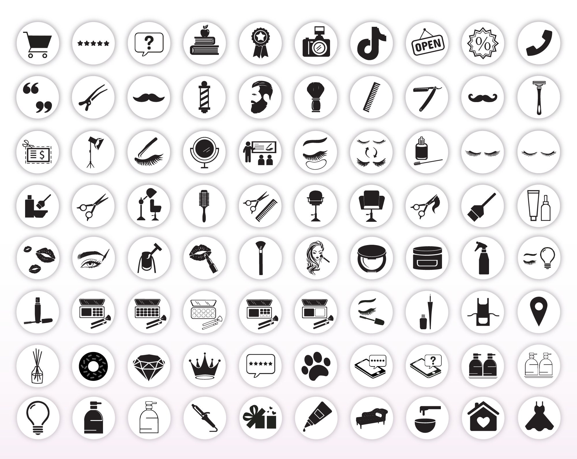 Instagram Story Highlight Icons Social Media Icons Instagram | Etsy