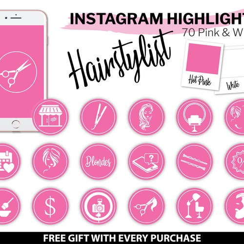 Neon Instagram Highlight Covers Social Media Highlights - Etsy