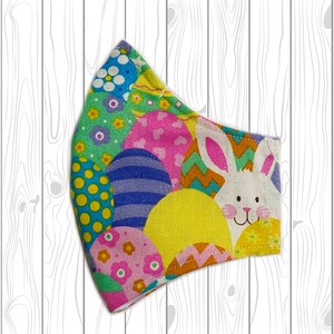 Easter Face Mask With Nose Wire, Filter Pocket and Adjustable Ear Loops ...