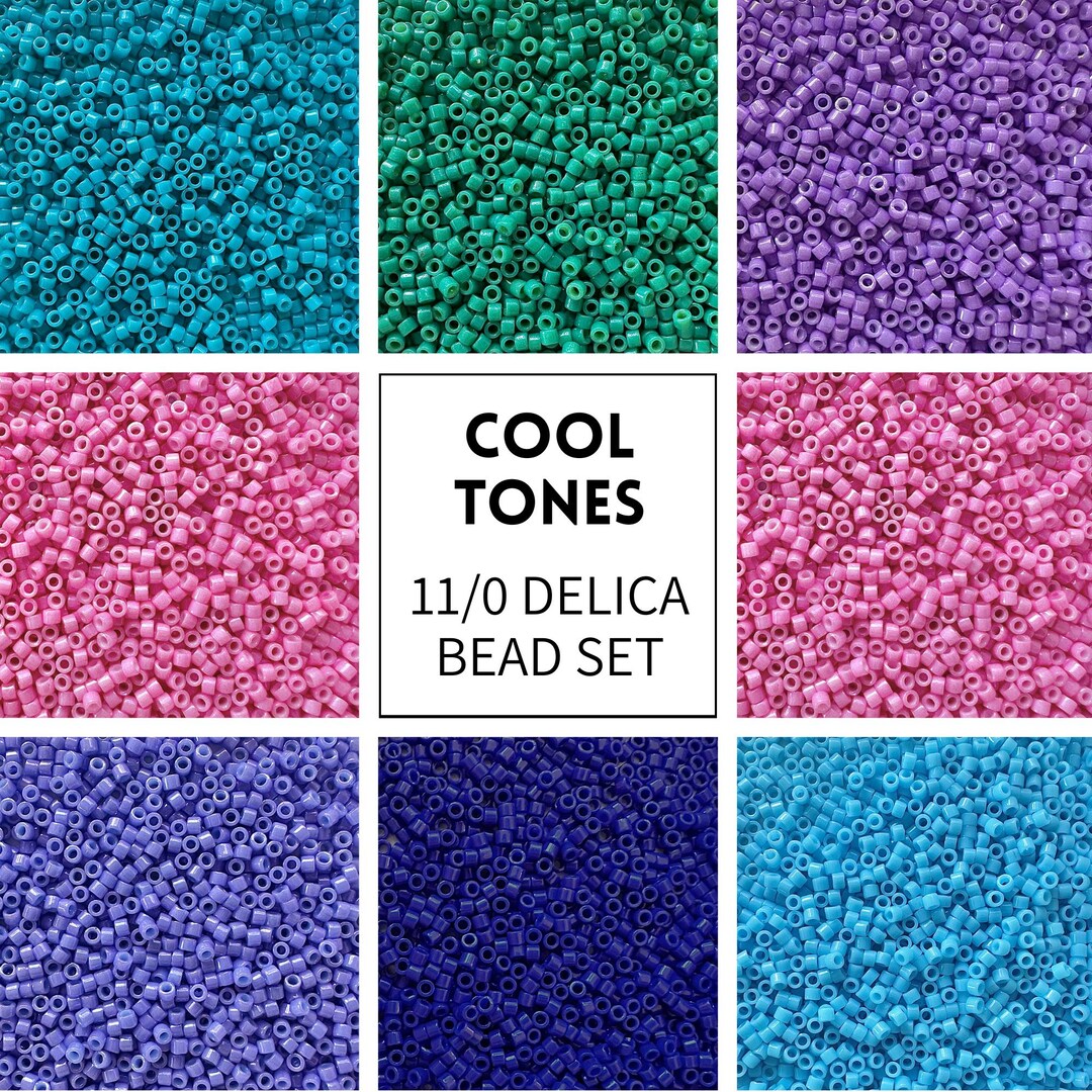 Cool Tones Delica Bead Set, Miyuki Delica Beads, Miyuki Bead Set ...