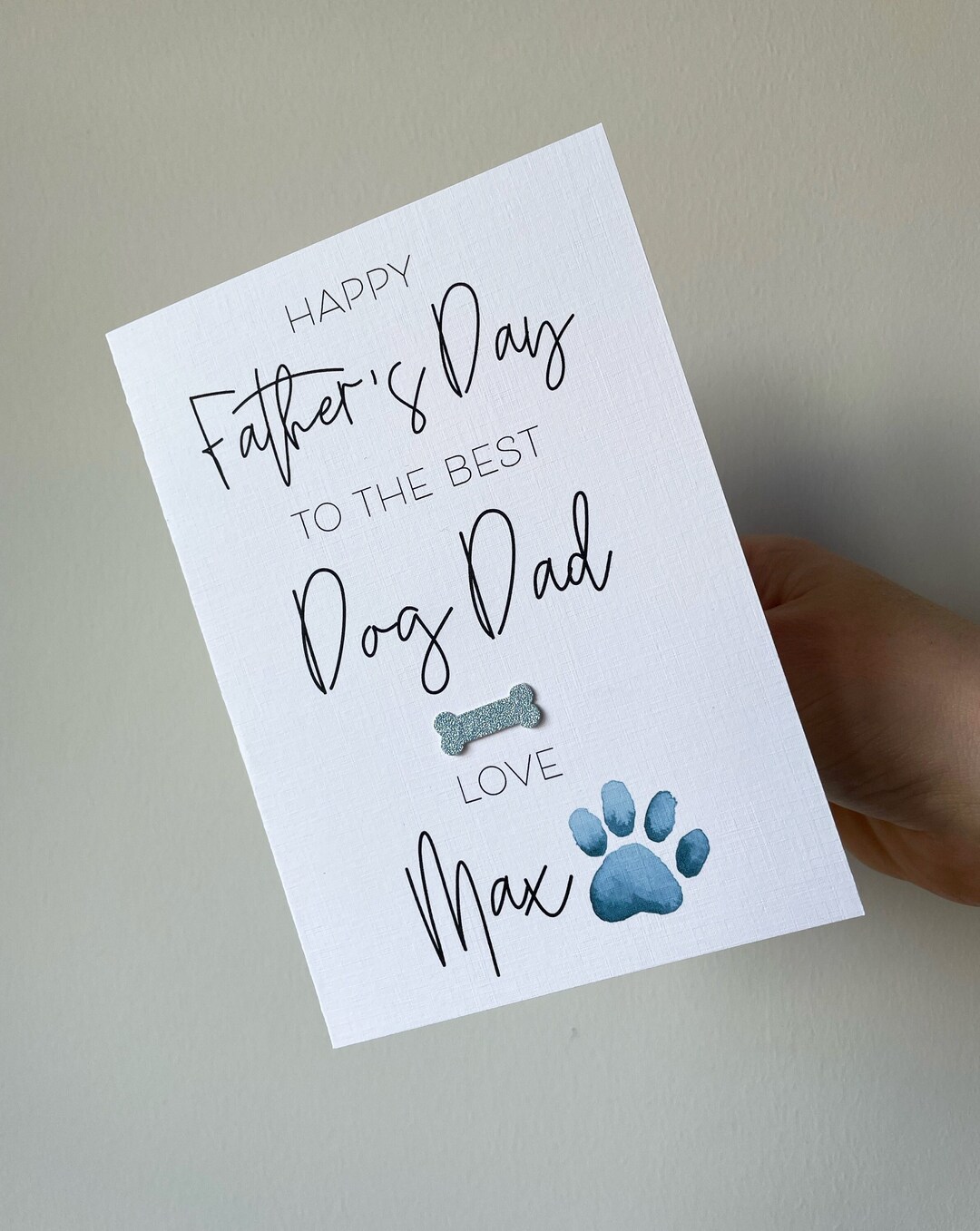 Fathers Day Card From the Dog, Dog Dad Card, Fathers Day Card, From the ...
