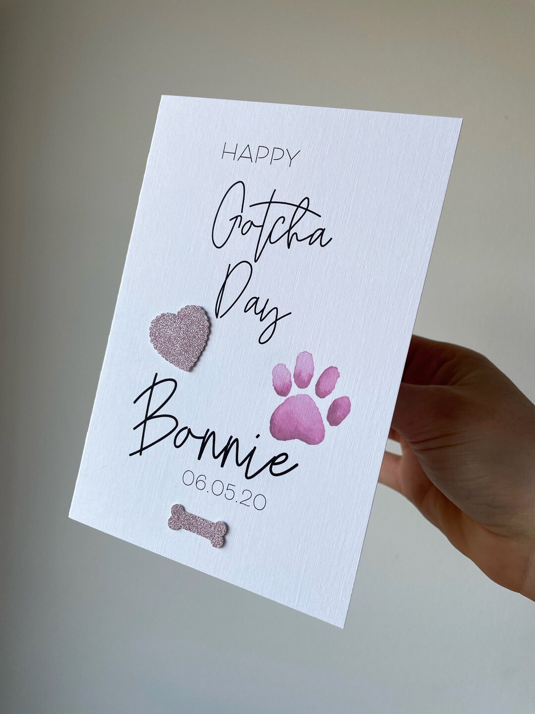 Gotcha Day Card, Card for the Dog, Gotcha Card for the Dog, Dog Card ...
