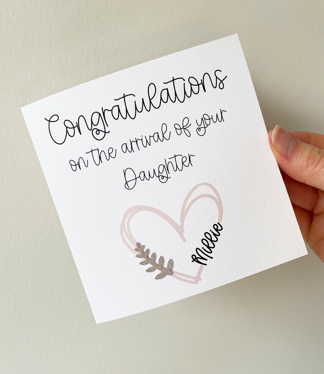 New Daughter Card, New Parents Card, Congratulations on the Birth of ...
