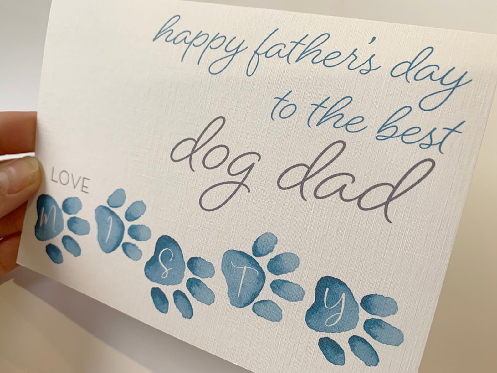 Fathers Day Card From the Dog Dog Dad Card Fathers Day Card - Etsy