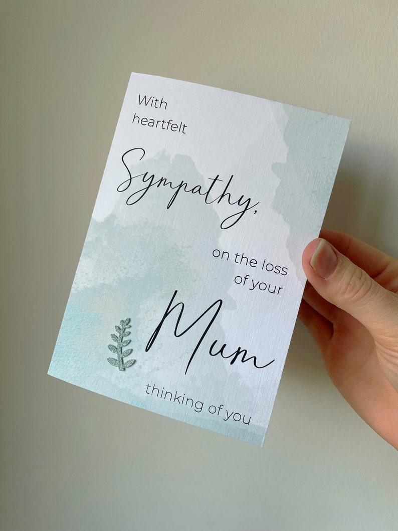 Sympathy Card Loss of Your Mum Thinking of You Bereavement - Etsy