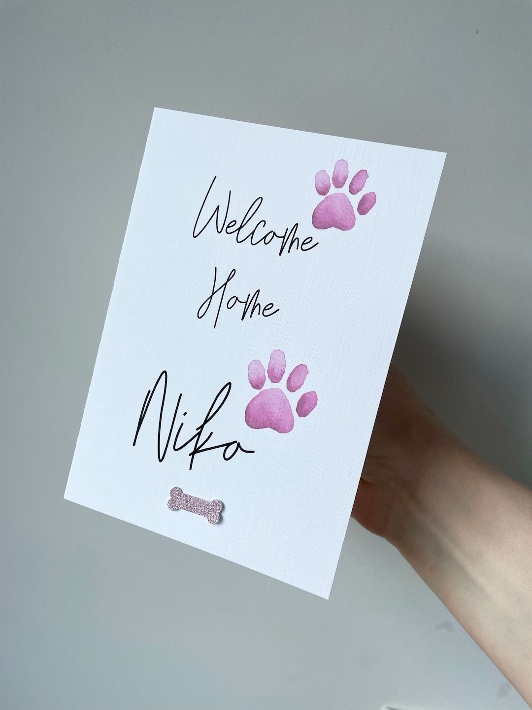 Personalised Pet Card, New Puppy Card, New Pet, Card for Pet Lover, Dog ...