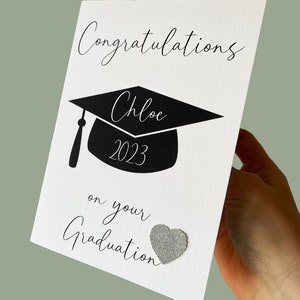 Graduation Card, Congratulations on Your Graduation, Personalised ...