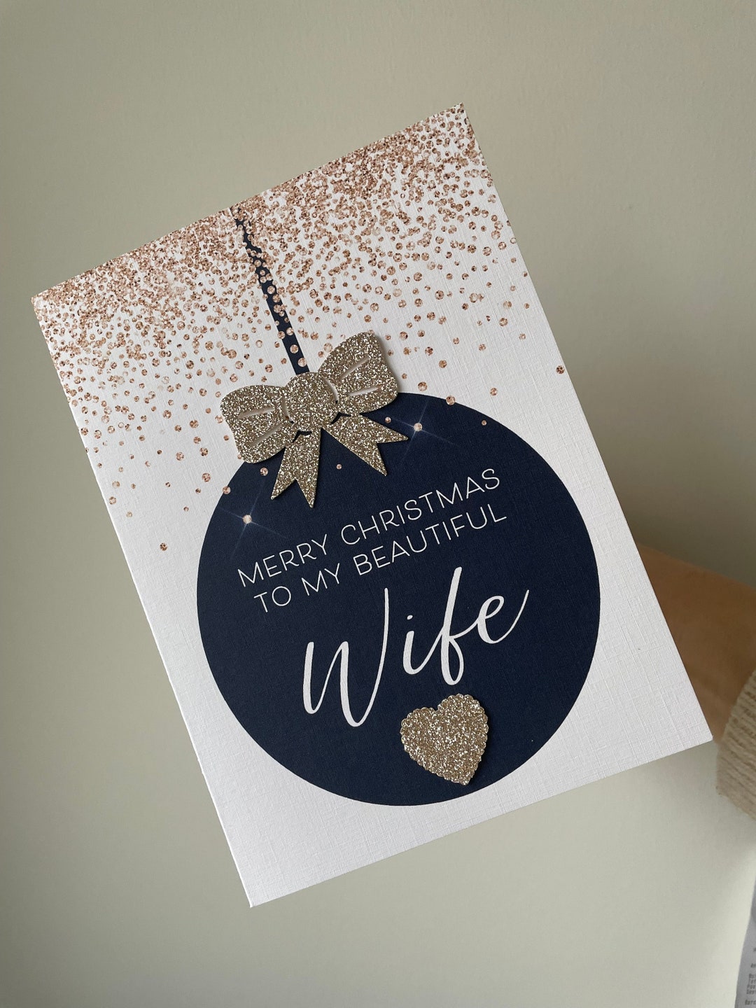 Wife Christmas Card, Someone Special Card, Christmas Card for Wife ...