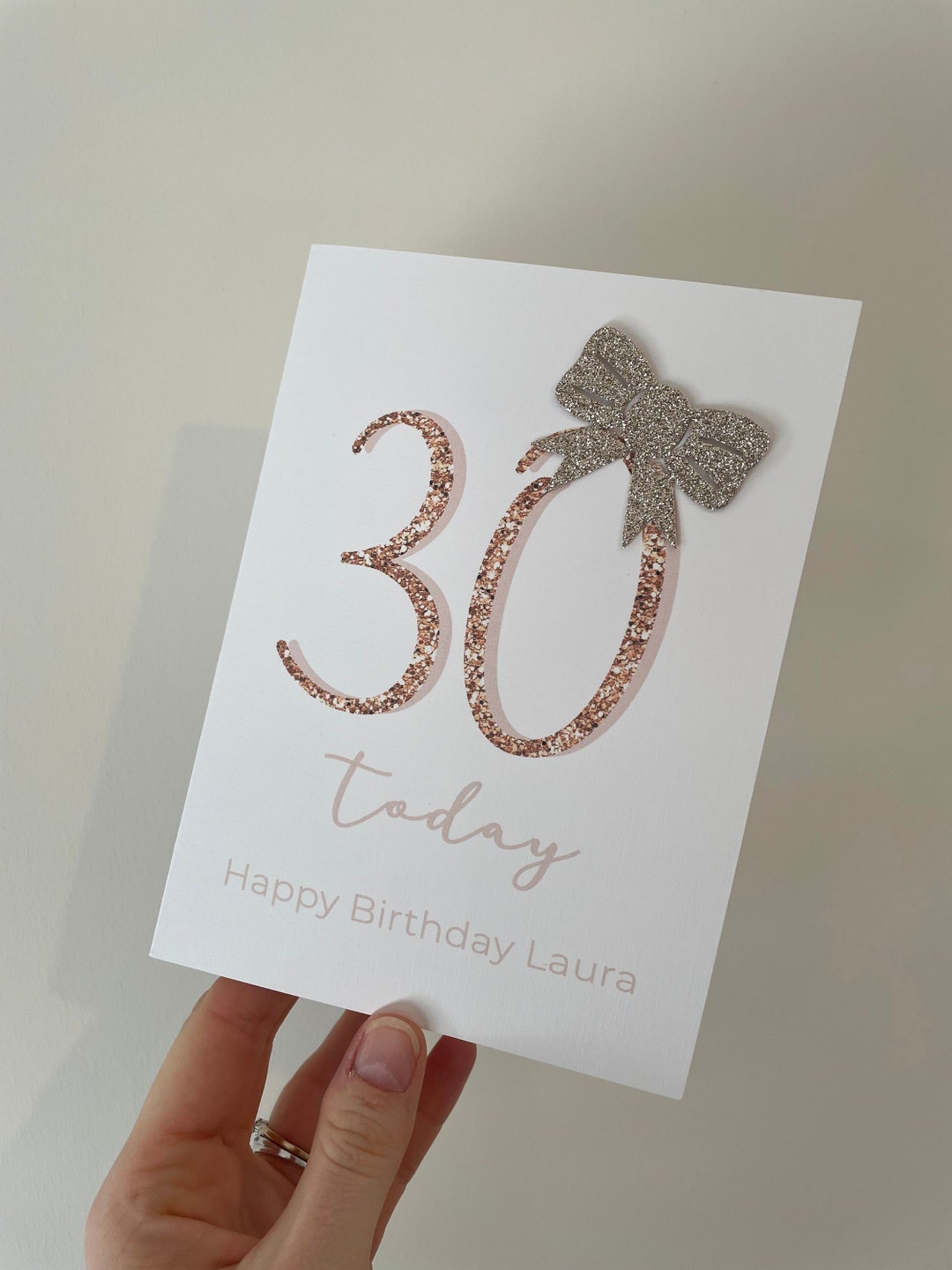 30th Birthday Card, 30th Birthday Card for Her, Personalised 30th ...