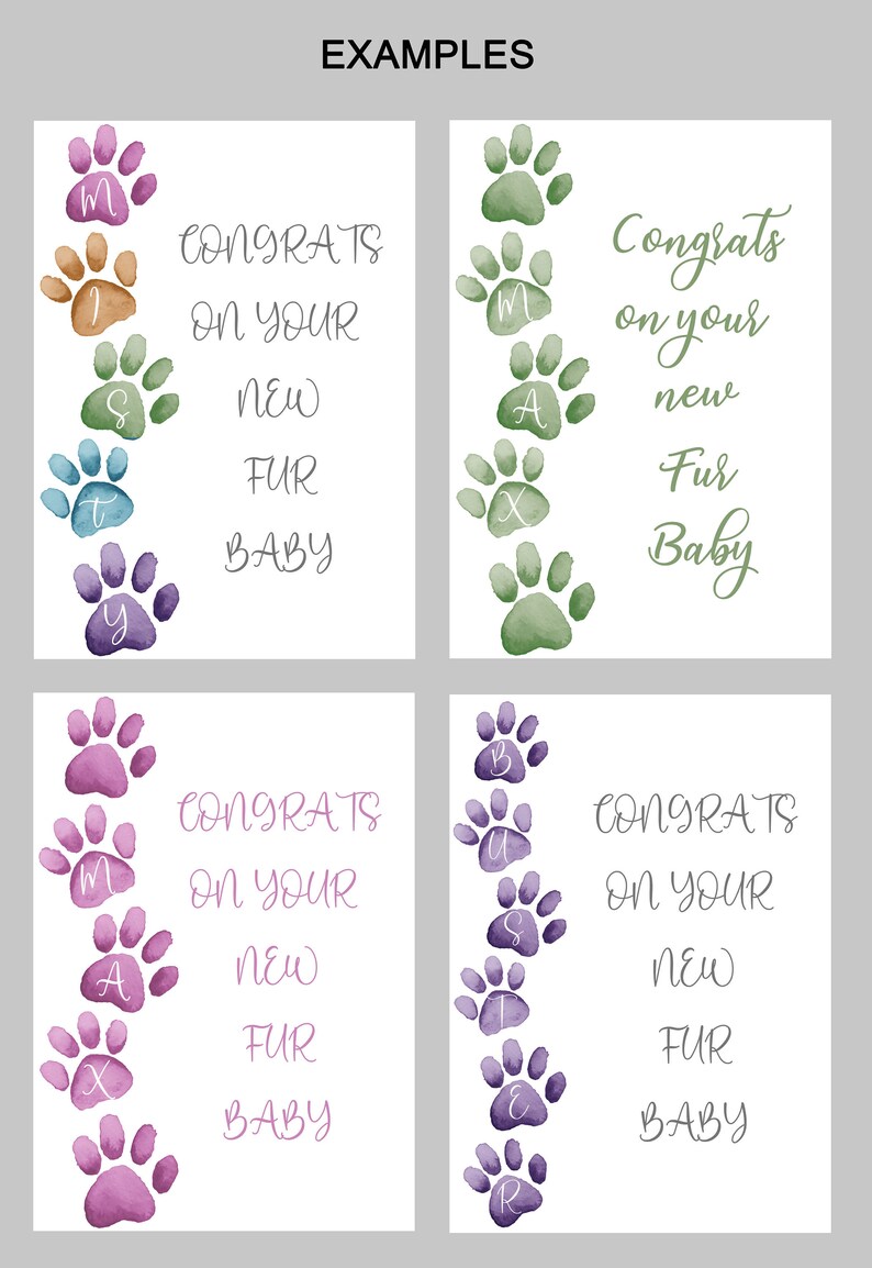 Personalised Pet Card New Puppy Card New Pet Card for Pet | Etsy UK