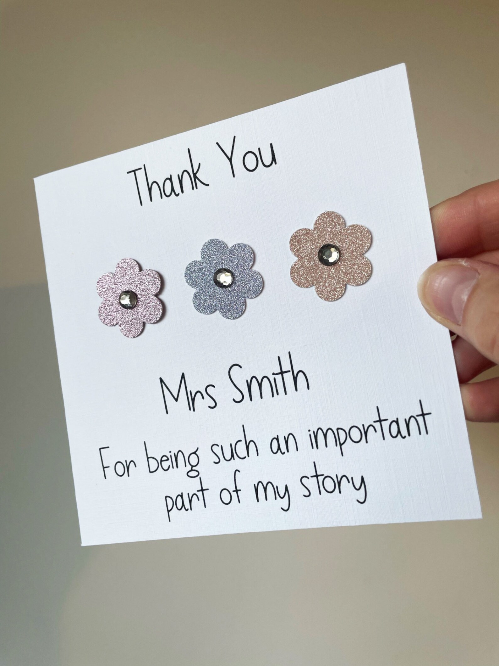 Personalised Teacher Card, Teacher Card, Thank You Teacher Card, End of ...