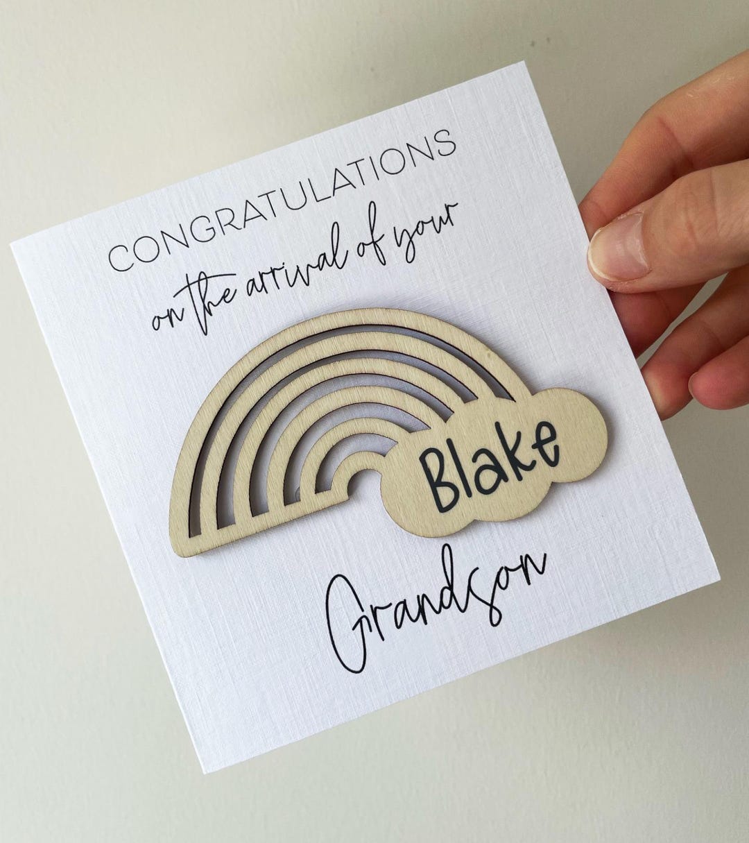 New Grandson Card, New Grandparents Card, Congratulations on the Birth ...