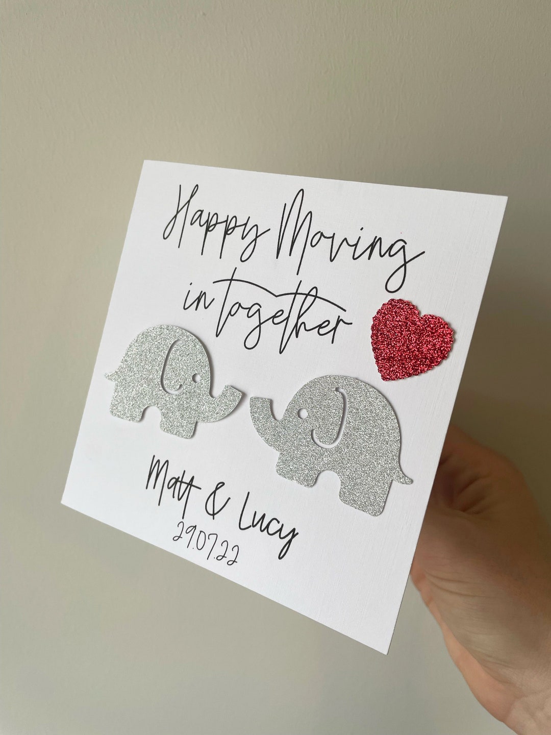 Moving in Together Card, New Home Card, Moving House Card, Personalised ...