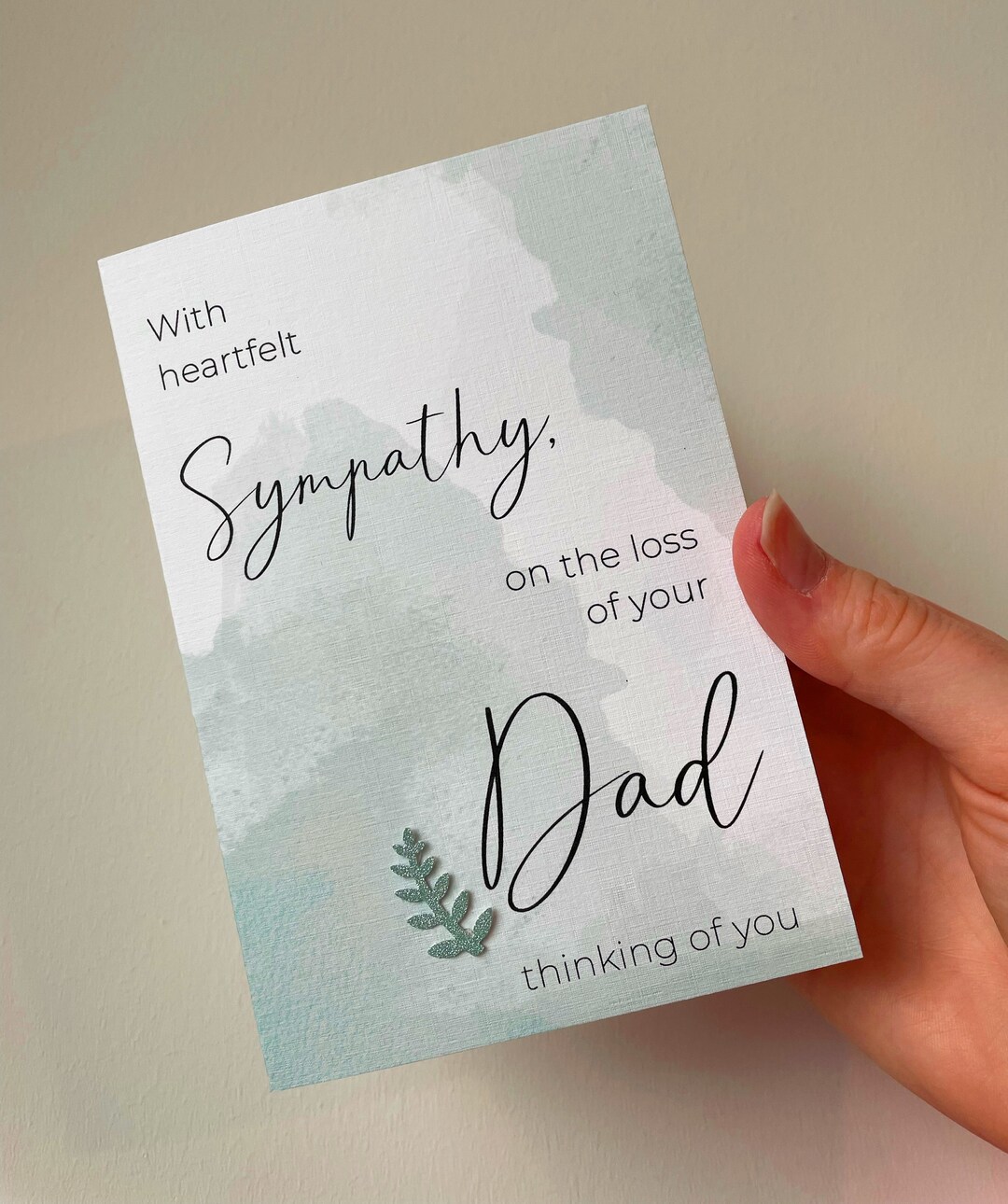 Sympathy Card, Loss of Your Dad, Thinking of You, Bereavement Card ...