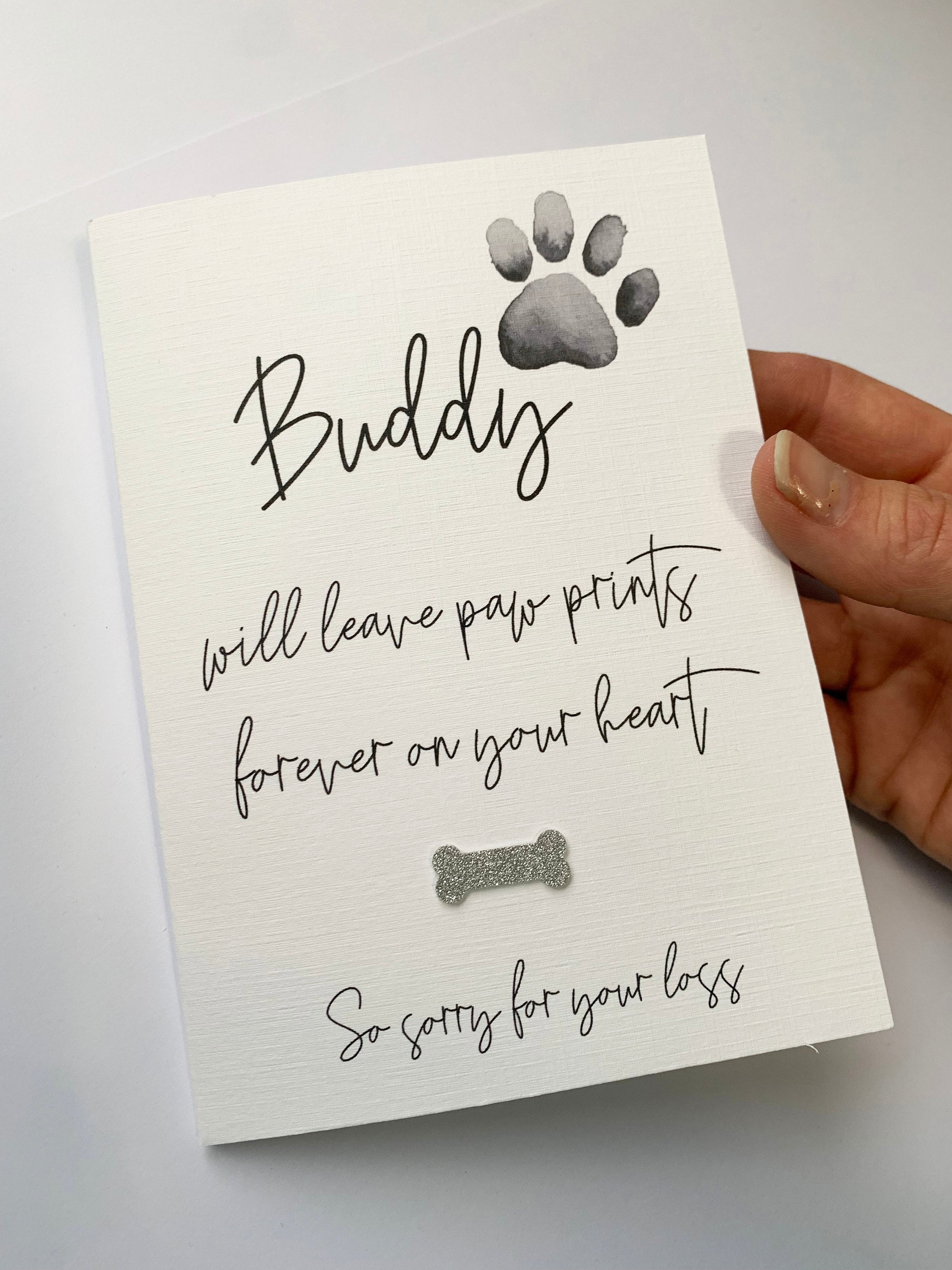 Dog loss card Dog Bereavement Card Pet loss Dog Loss | Etsy