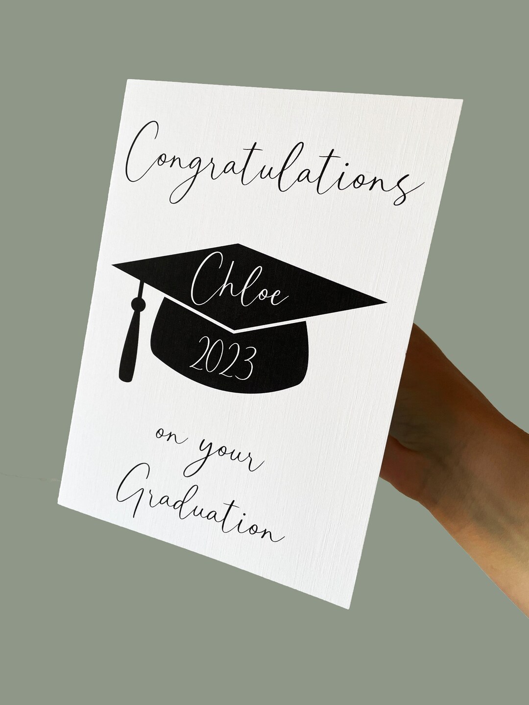 Graduation Card, Congratulations on Your Graduation, Personalised ...