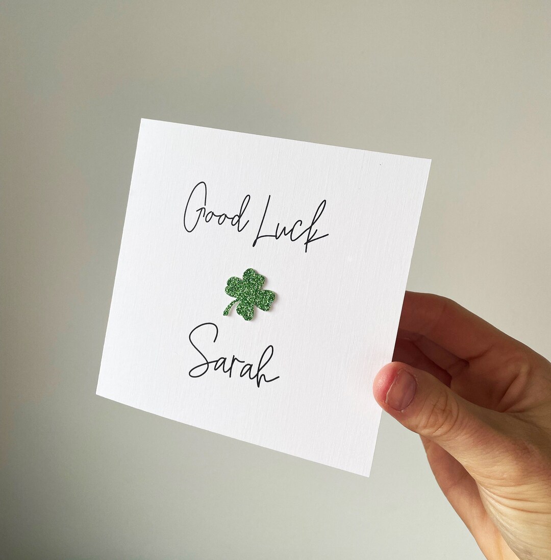 Personalised Good Luck Card, Good Luck, New Job Card, New Job, Leaving ...