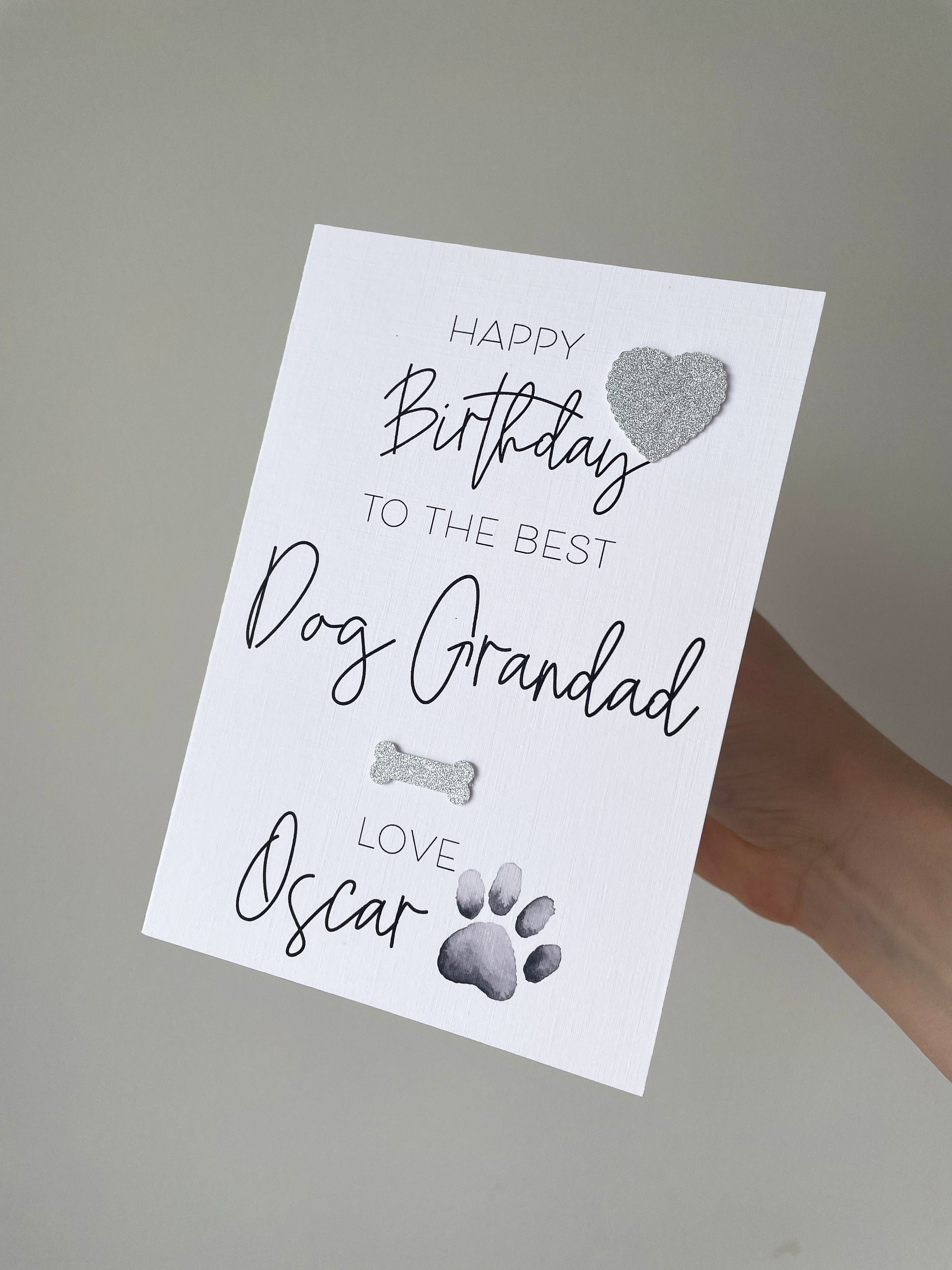 Happy Birthday From the Dog Card Dog Grandad Card Card From - Etsy