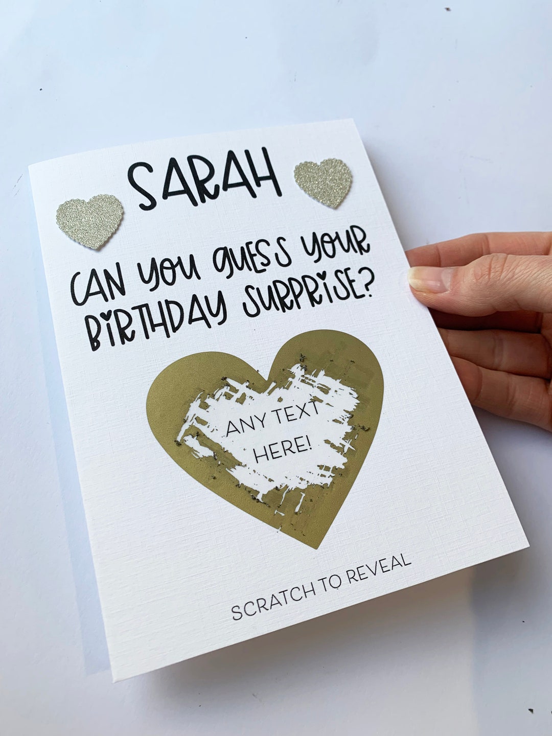 Surprise Birthday Card, Scratch Card Birthday Card, Birthday Card for ...