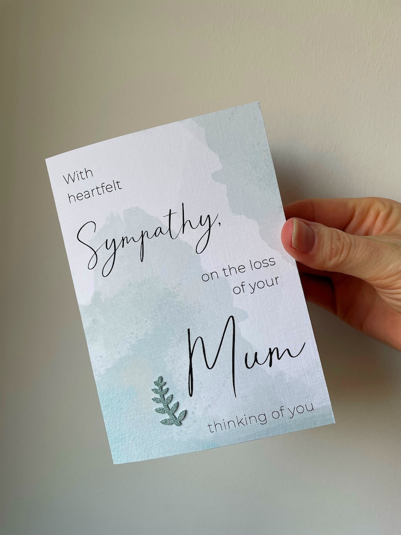 Sympathy Card Loss of Your Mum Thinking of You Bereavement - Etsy