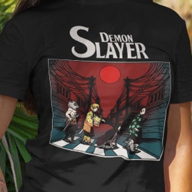 Abbey Road Slayer Anime Unisex,Tshirt Manga Unisex,Demon Character