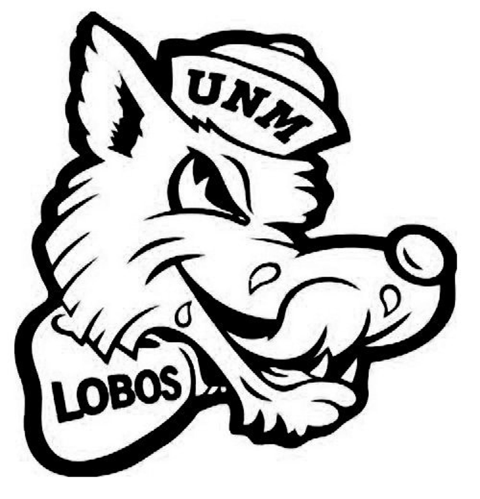Louie Lobo UNM Mascot SVG File Download | Etsy