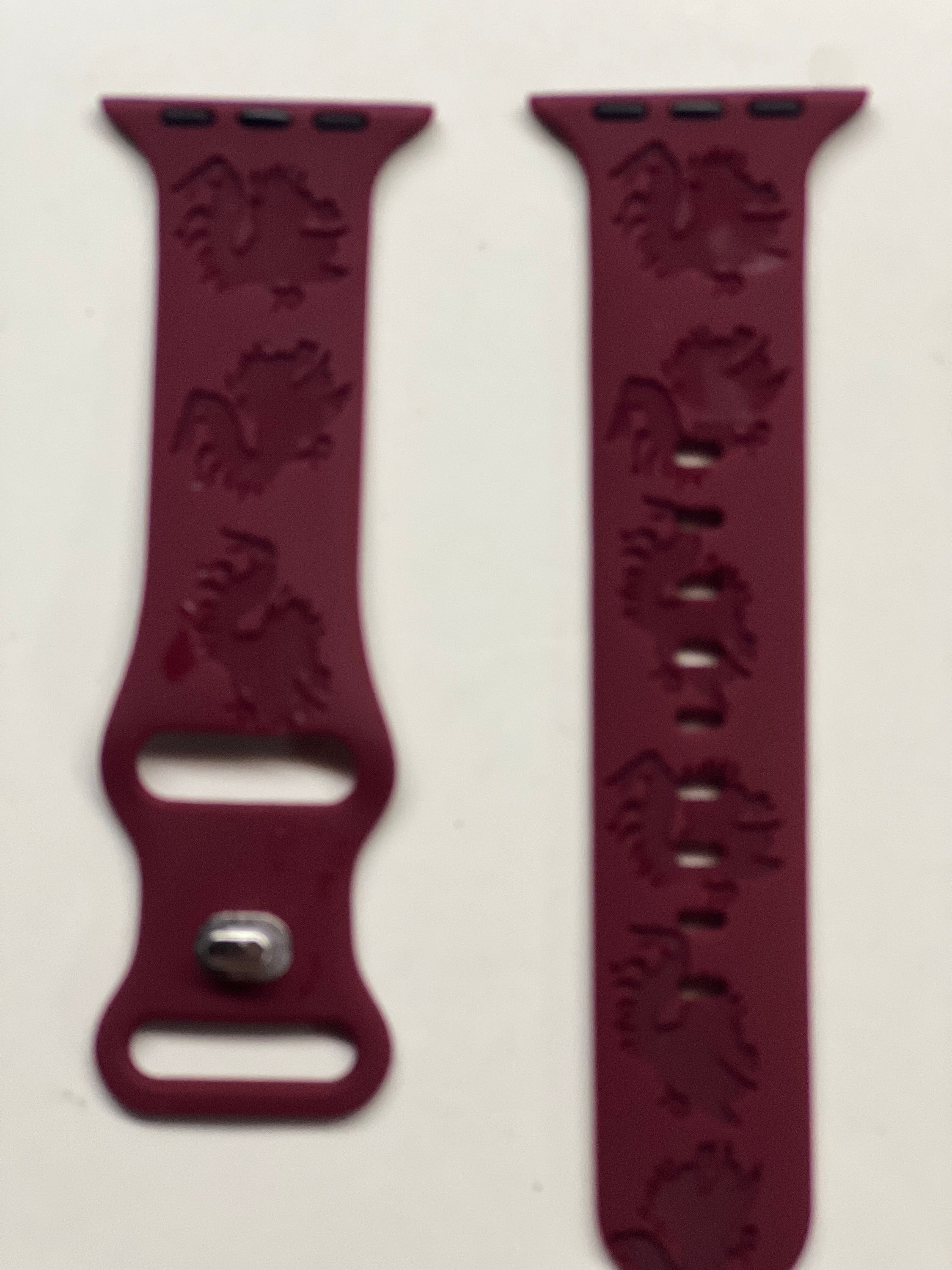 Laser Engraved Silicone Watch Band for Your Apple - Etsy