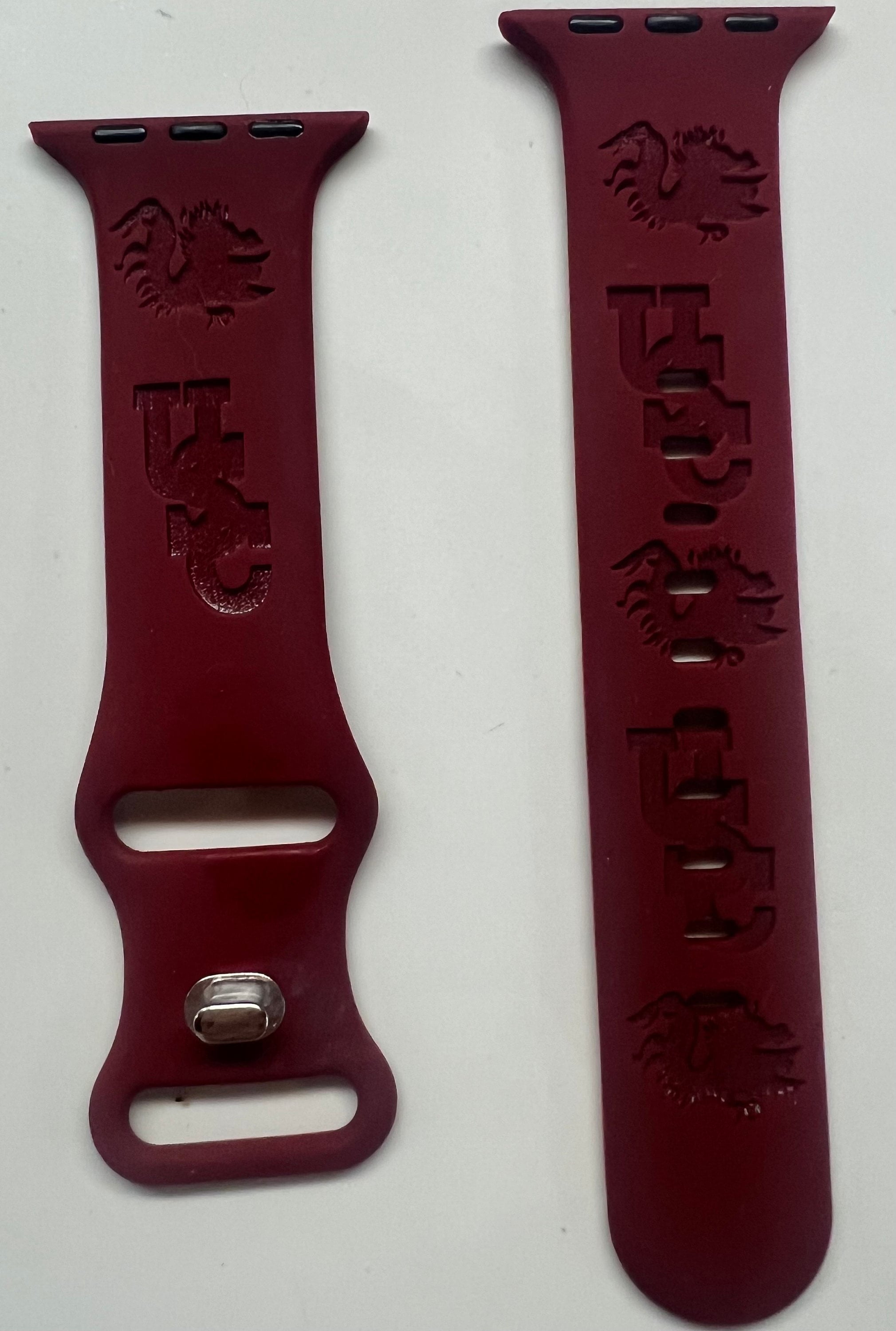 Laser Engraved Silicone Watch Band for Your Apple - Etsy