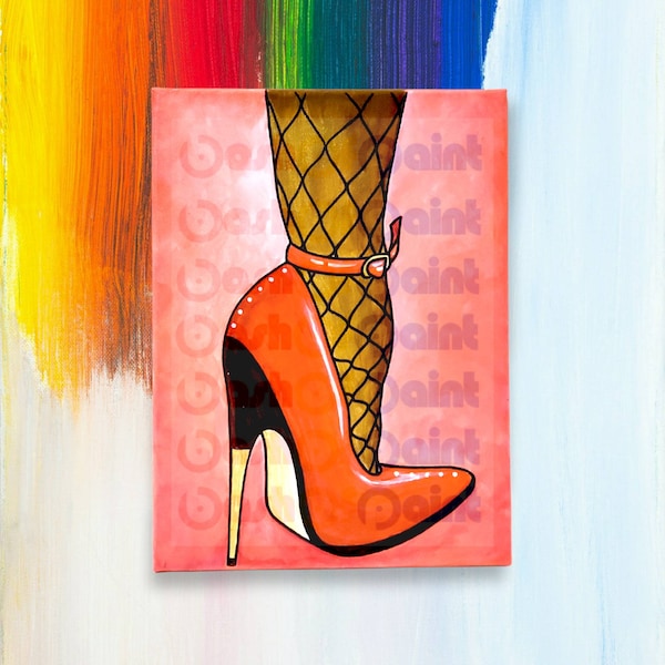 Painted High Heels - Etsy