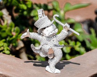 Moissanite Pendant Men - Etsy