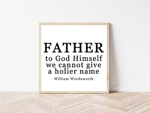 Catholic Dad Printable father to God Himself We - Etsy
