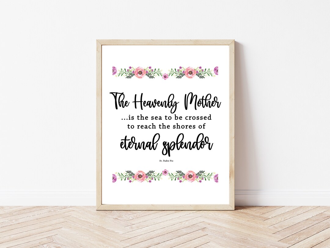 St. Padre Pio Quote Printable | Catholic Saints Prints | Catholic Saint ...