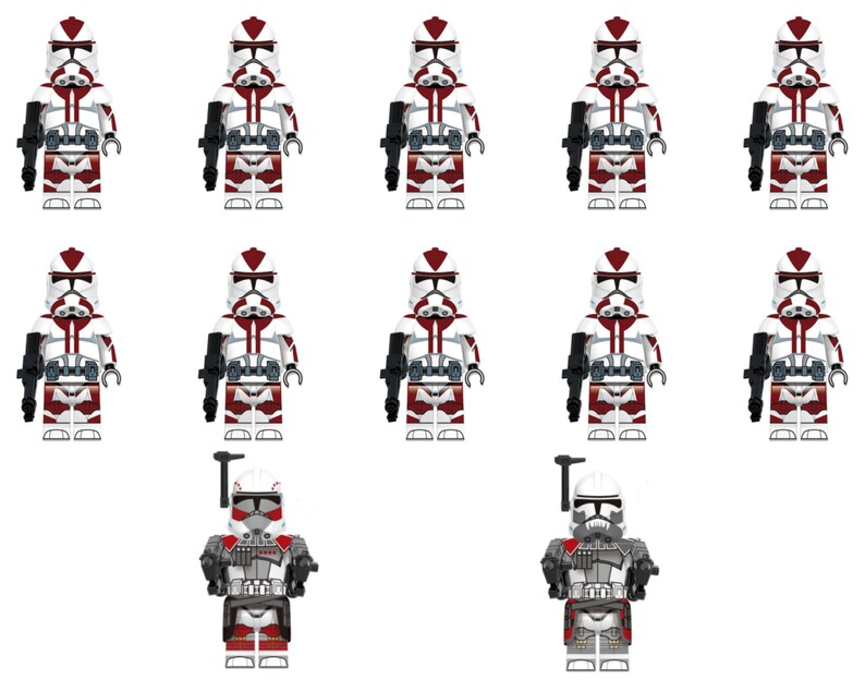 Star Wars 104th Battalion Clone Trooper Minifigure 12 Piece - Etsy