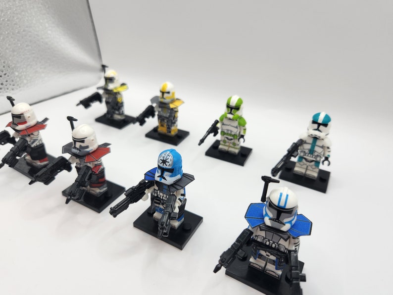 Custom Lego Star Wars ARC Clone Trooper Commanders Set of 8 - Etsy