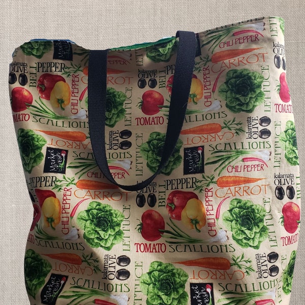 Vegetable Tote Bag - Etsy