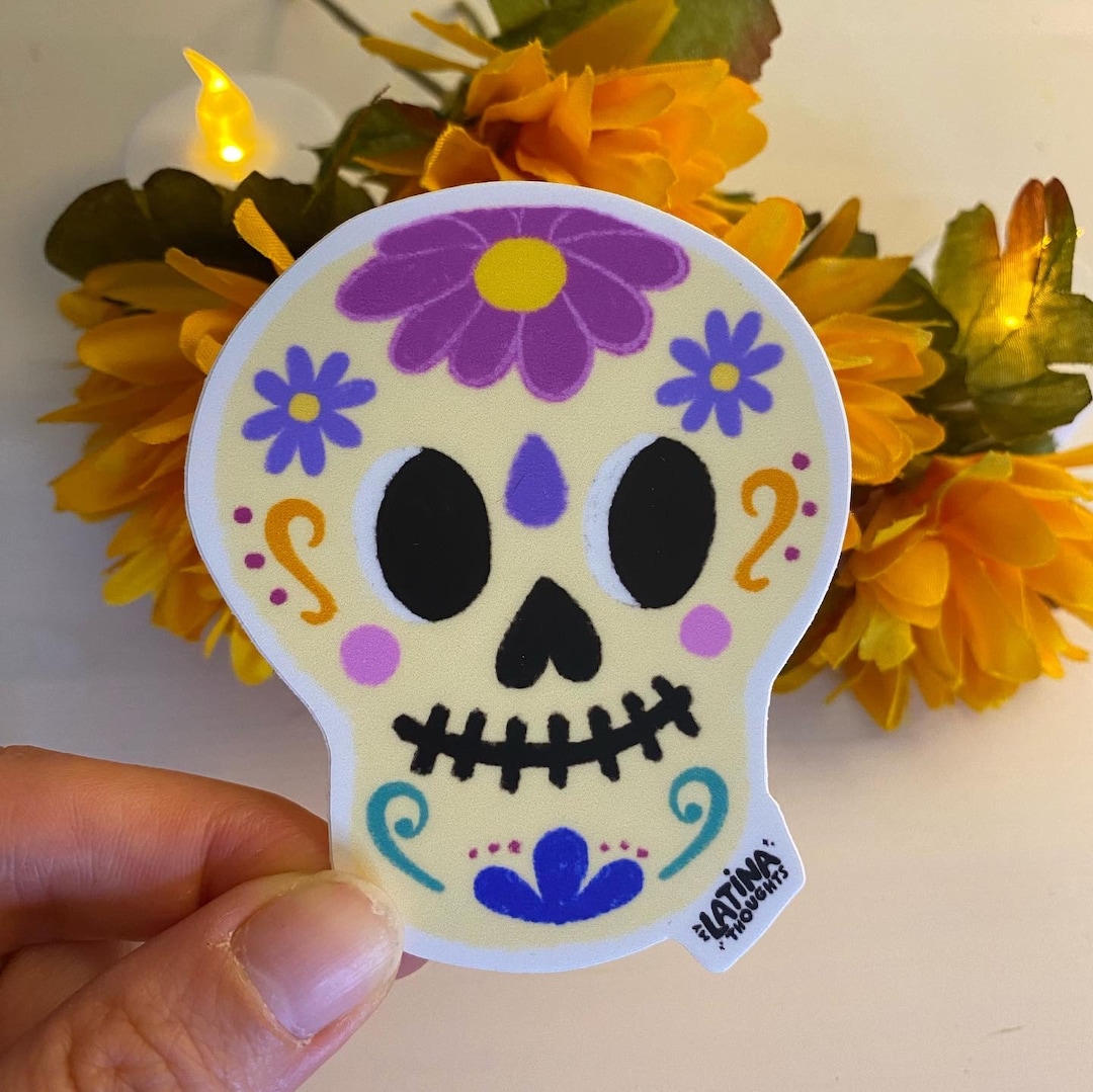 Calaverita De Azúcar Sticker - Etsy