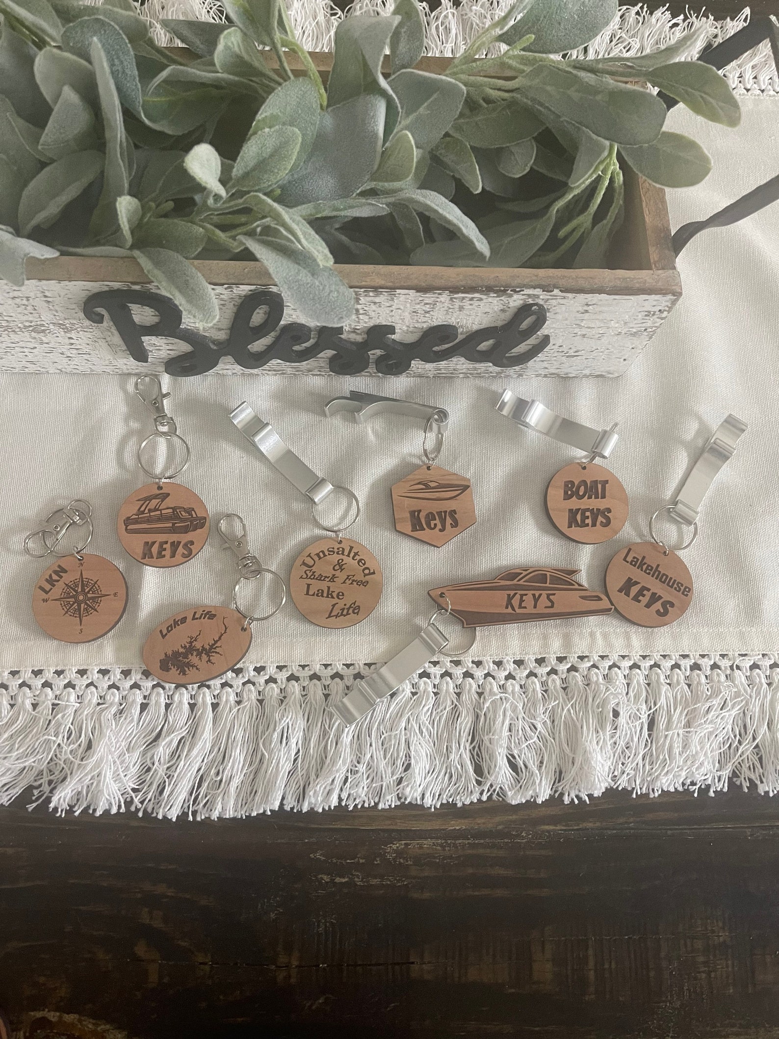 Lake Keychains -boat Keys- Lake House Keys - Etsy