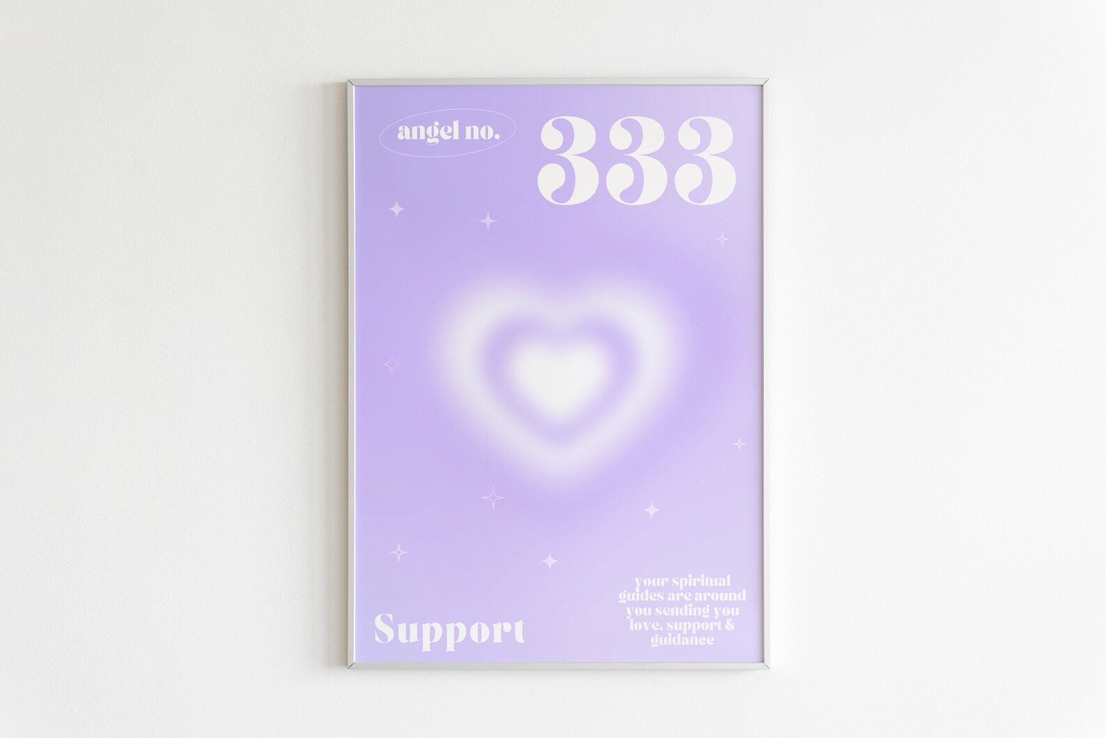 Set of 3 Angel Number Posters, 111, 222, 333, Angel Number Poster Aura ...