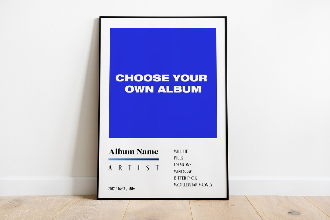 CUSTOM Album Tracklist Poster, Album Art, Album Print, Custom Gift Idea ...