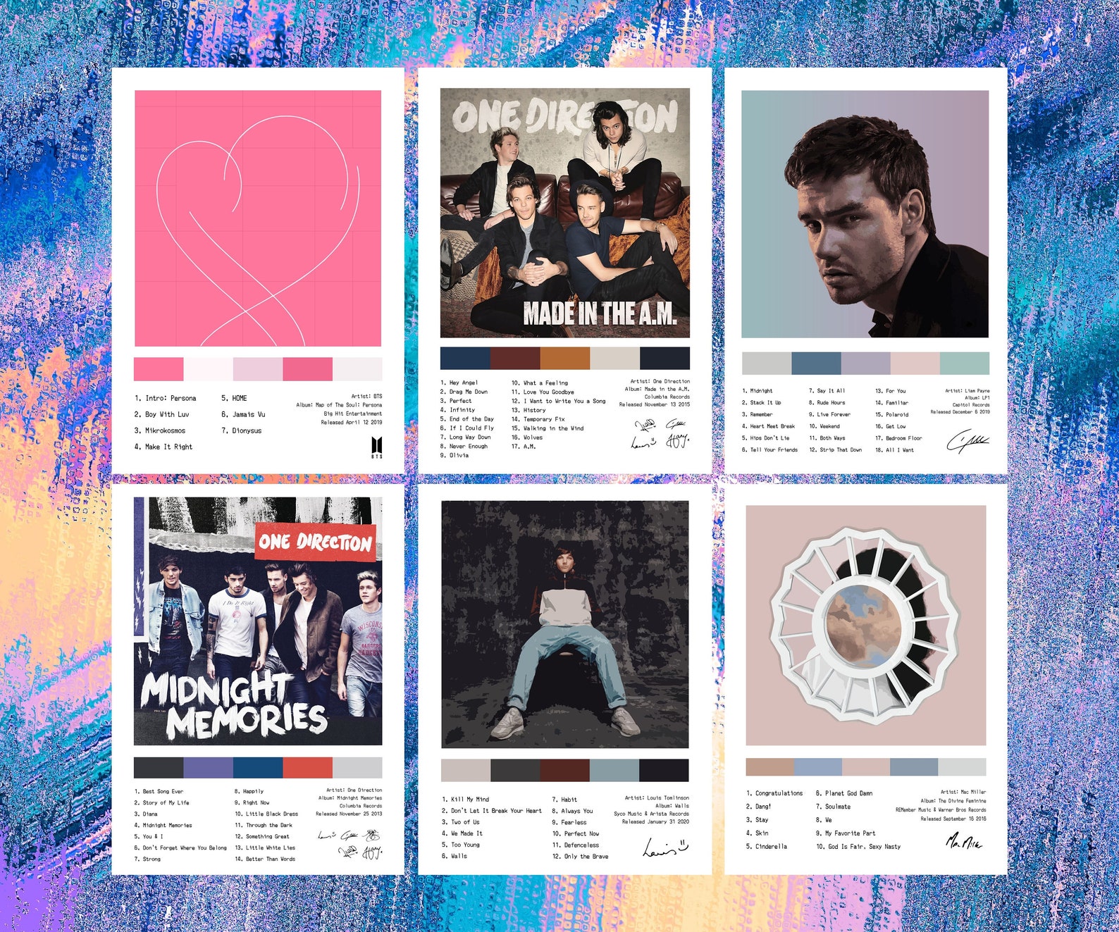 CUSTOM Album Tracklist Poster Album Art Album Print Custom | Etsy