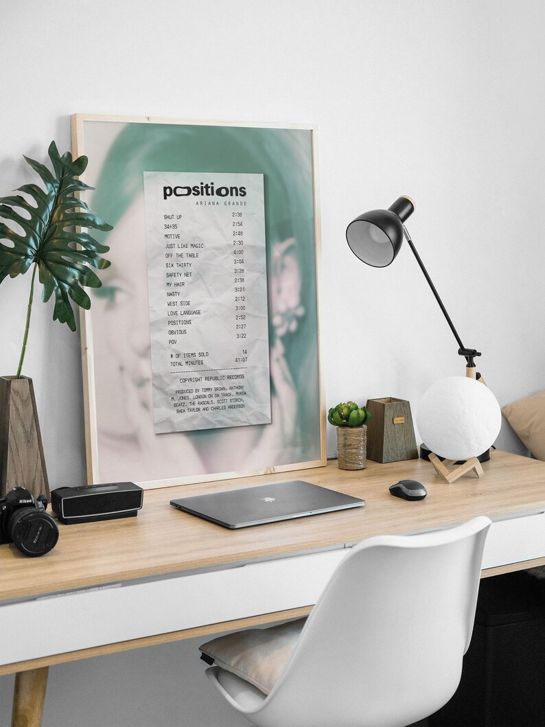 Custom Receipt Album Poster, Album Art, Album Print, Custom Gift Idea ...