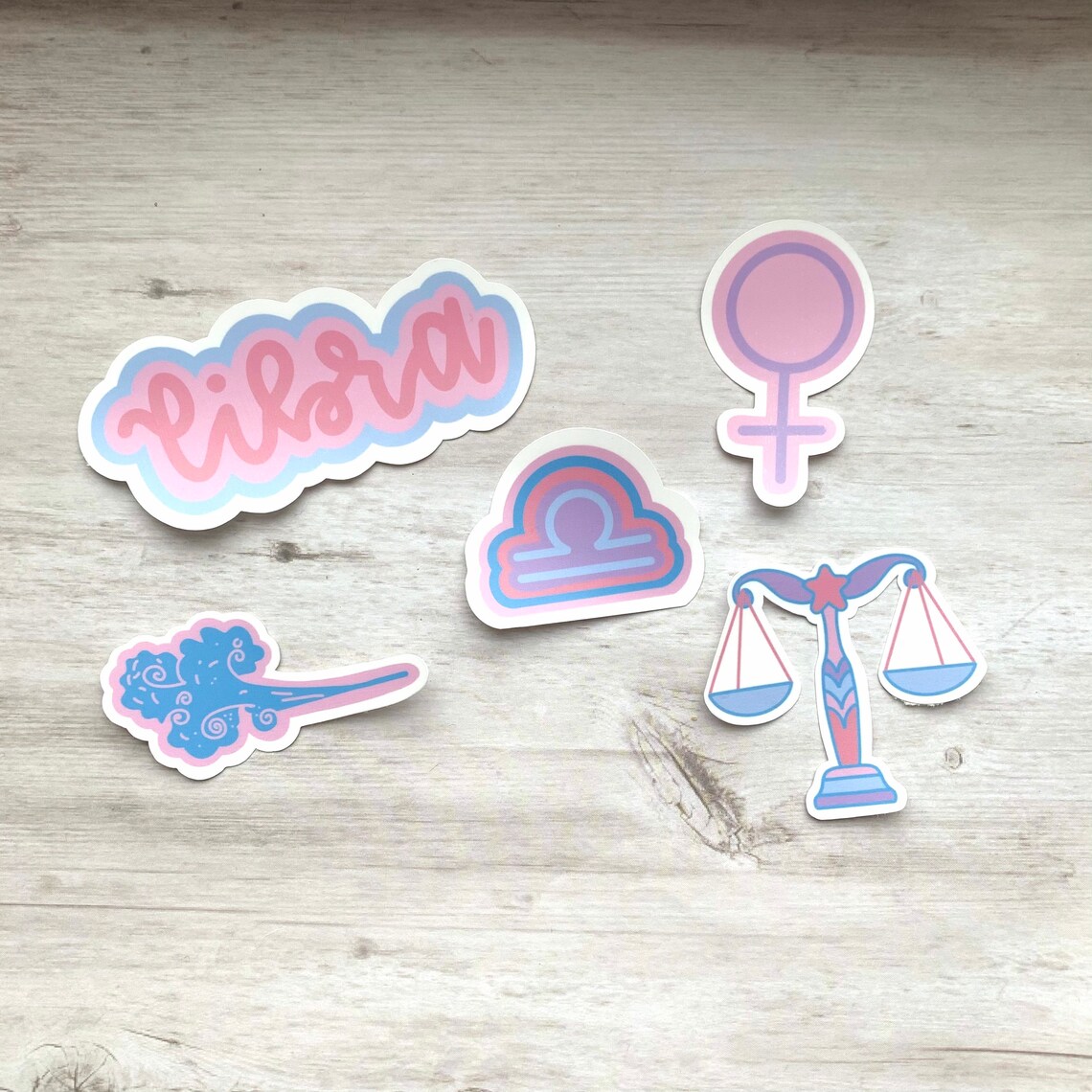 Libra Stickers Libra Sticker Pack Zodiac Stickers Horoscope | Etsy