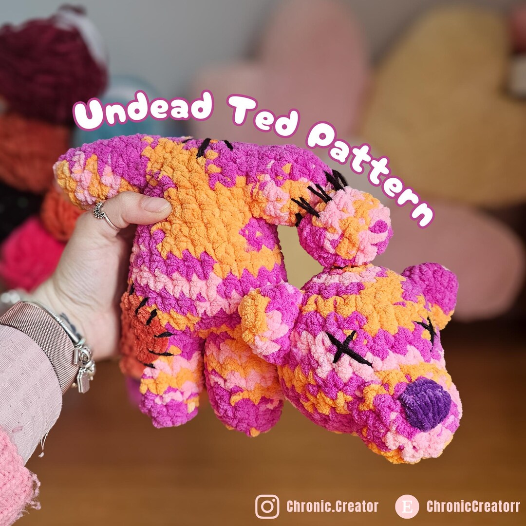 Undead Crochet Bear Pattern: Headless Halloween Amigurumi (PDF Pattern ...